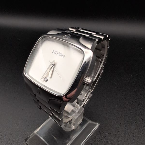 Nixon The Player All Silver Stainless Steel Men's Watch New Battery ...
