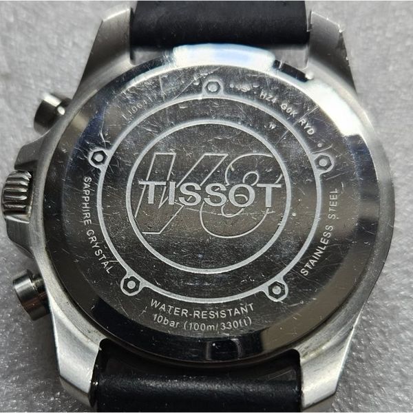 Tissot 1853 V8 Chronograph Men's Watch T106417A Black Face ...