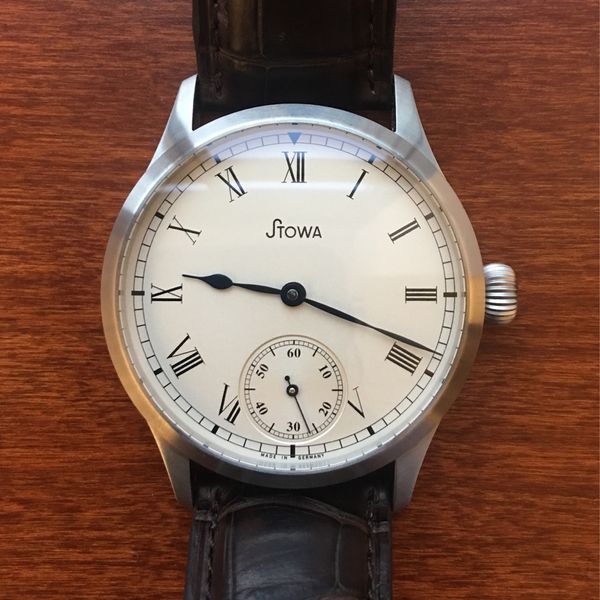 Rare Stowa Marine Original (old logo, silver dial, Roman numerals ...