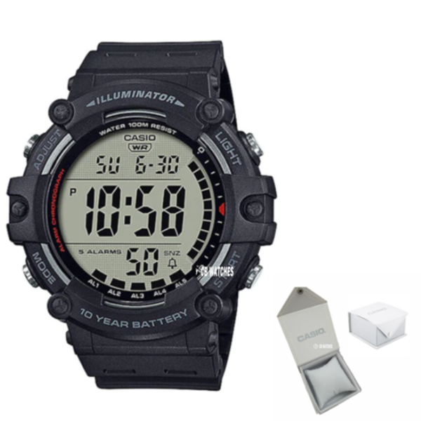Casio multi-functional digital watches AE-1500WH-1AV 10 years Battery ...
