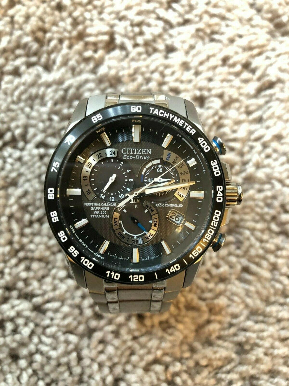 Citizen AT4010-50E Wrist Watch for Men (Eco-Drive, Titanium, Great ...