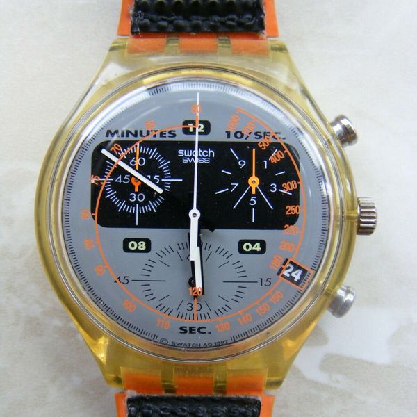 SWATCH CHRONOGRAPH SCK413 - OVERDRIVE / AG1997 - RACING CHRONOGRAPH ...
