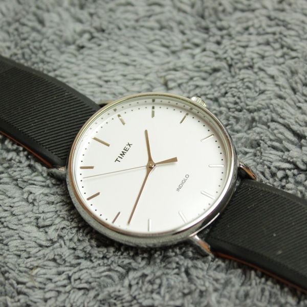Timex Indiglo WR 30M Genuine Rubber Band Quartz Analog Men's Watch New ...