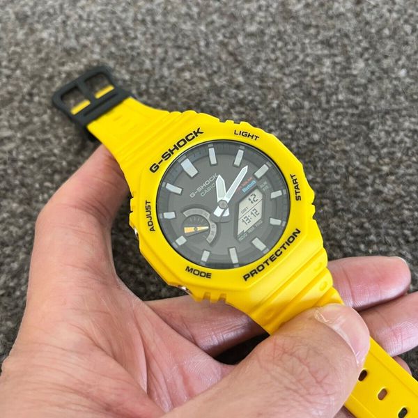 Casio G-SHOCK CasiOak, GA-B2100C-9A, Yellow | WatchCharts Marketplace