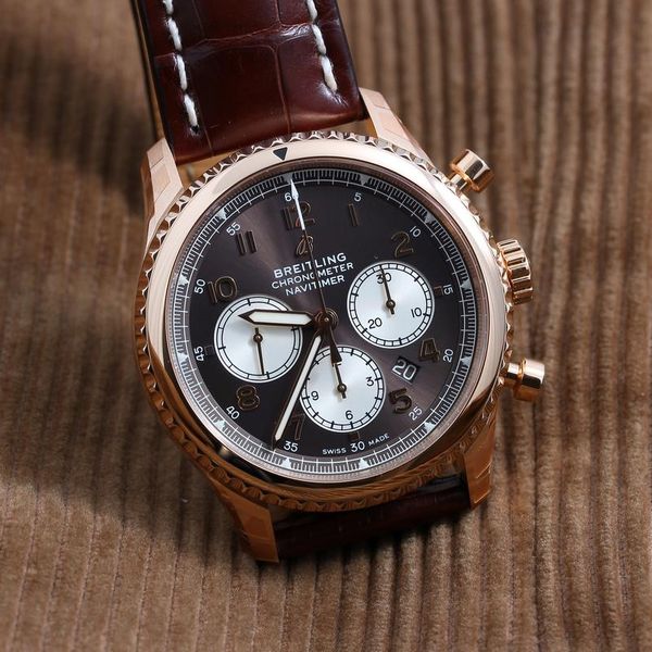 Breitling Aviator 8 Chronograph Solid Gold | WatchCharts Marketplace