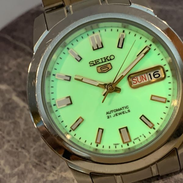 [WTS] Seiko 5 SNKK19J1 Full Lumibrite Dial | WatchCharts Marketplace