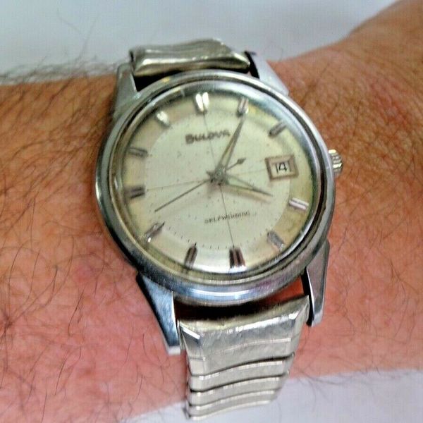 Vintage Men’s Bulova Self Winding Automatic l Watch M3 Not Running ...