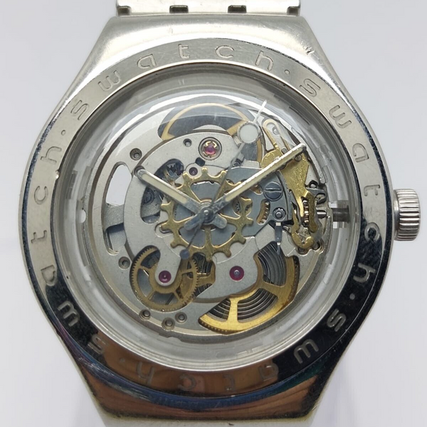 Luxury Rare Automatic Swatch Skeleton Watch YAS100G Men | WatchCharts ...