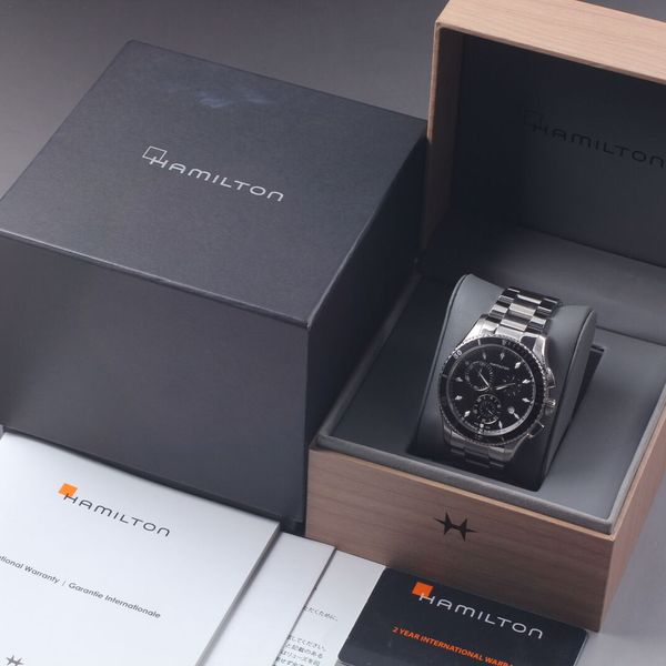 [Box Paper] Hamilton Jazzmaster Seaview Chrono Quartz TENET Watch 44mm ...