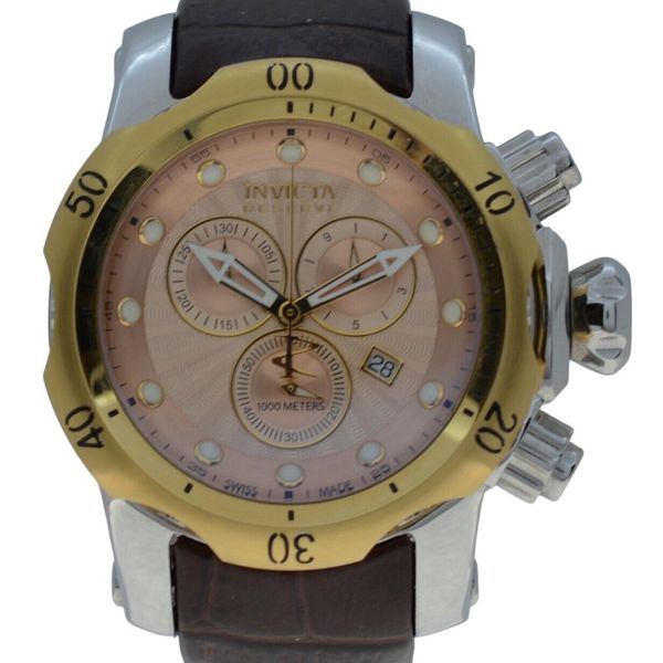 Boy's 46mm Invicta Venom Reserve TT Leather 1000M Chronograph Watch ...
