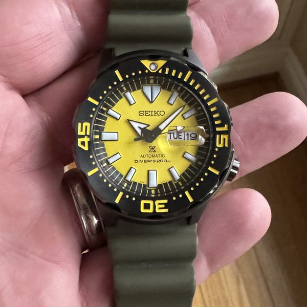 SOLD: Seiko Yellow Monster SRPF35 | WatchCharts Marketplace