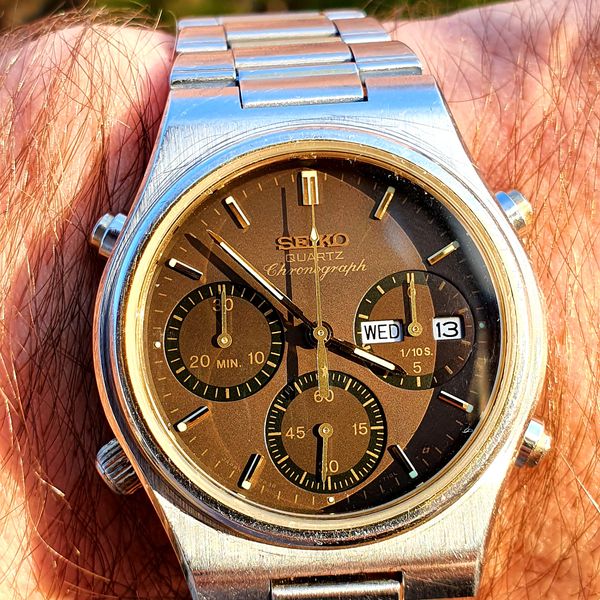 [WTS] Gorgeous Seiko 7A38 Sunburst Brown Dial | WatchCharts Marketplace