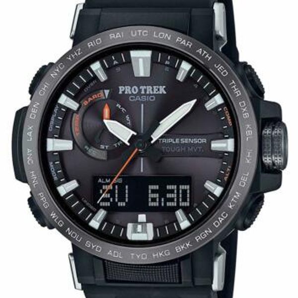 Casio Watch Protrek Climber Line Radio Solar PRW-60Y-1AJF Men's Black | WatchCharts