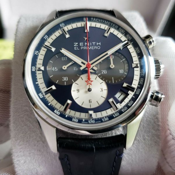 Zenith El Primero Chronomaster Blue 38mm | WatchCharts Marketplace