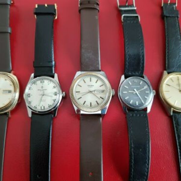 VINTAGE WRISTWATCH COLLECTION 2. SEE DETAILS. SEIKO.HENRI SANDOZ ...