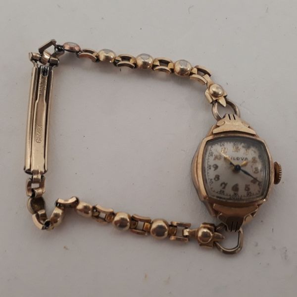 Vintage Bulova Ladies Watch - 10K Rolled Gold Plate - Kinetic ...