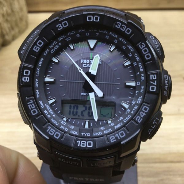 Casio Protrek Solar Power Compass Men's Watch PRG550-1A1 | WatchCharts ...