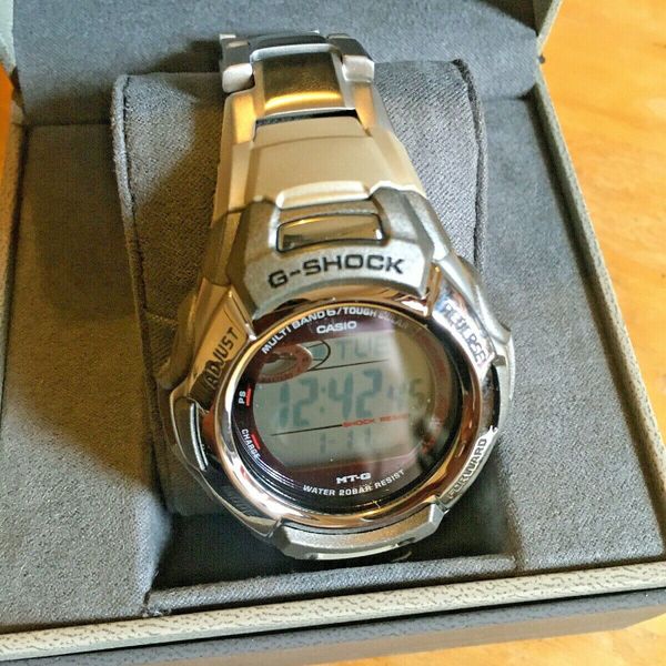 Casio Men's G-Shock Stainless Steel Tough Solar Atomic Digital ...