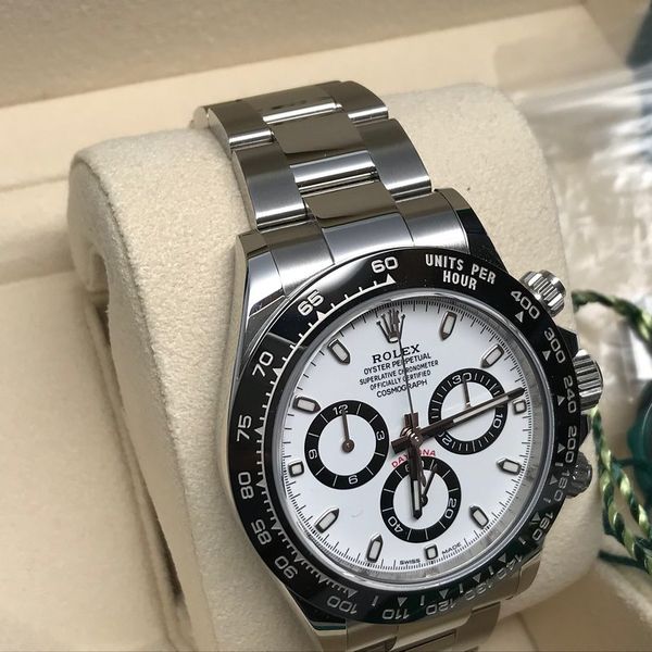 FSOT: Rolex Ceramic Daytona ref 116500 White Unpolished Complete ...