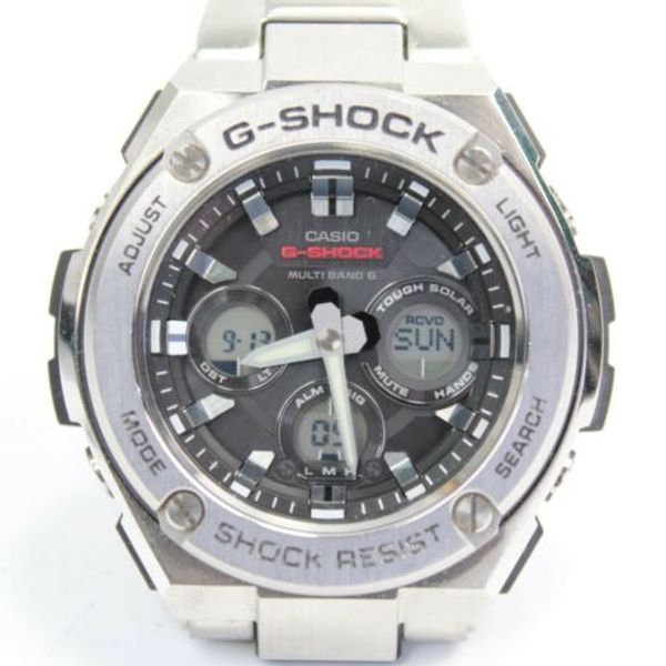 Mens Casio G Shock Tough Solar Multi Band 6 stainless GST-W3100 wrist ...