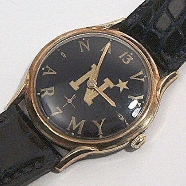 1950s HAMILTON 673 17J YGF CARLYLE - 1961 US ARMY NAVY GAME DIAL ...