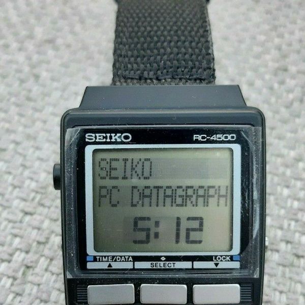 SEIKO RC-4500 PC-Datagraph - RARE Vintage Digital "Space Shuttle" Watch ...