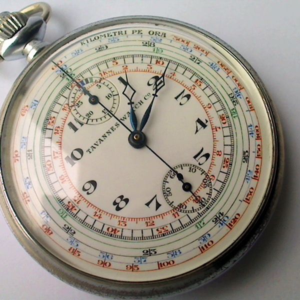 RARE Vintage Tavannes Chronograph Pocket Watch with Excelsior Park ...