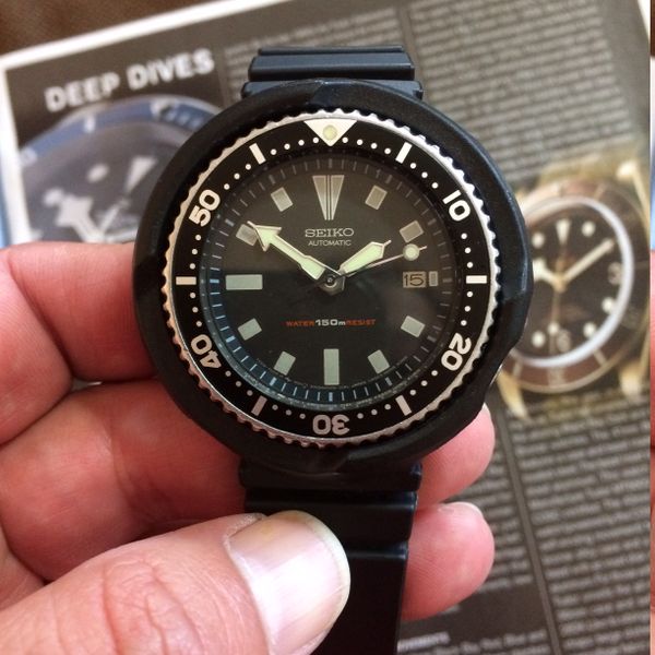 FSOT Seiko Tuna Dragon Shroud Mod 7002 6309 slim case | WatchCharts ...