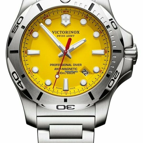 *BRAND NEW* Victorinox Mens I.N.O.X. Professional Diver Yellow Dial ...