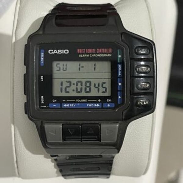 Rare Casio CMD-10 Wrist Remote Controller TVS & VCRs Alarm Chronograph ...