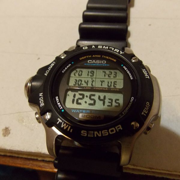 Casio Dep-610 Log Memory Rubber Band Digital Dive Watch | WatchCharts