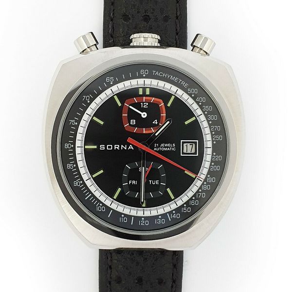 Sorna-Tachymetre-Automatic-Bullhead - NOS-SYTLE-Retro Wristwatch ...