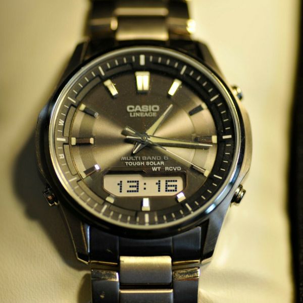 CASIO LINEAGE LCW-M100T Tough Solar Radio Titanium / New Description ...