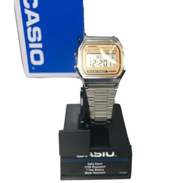 Casio CAS84 Digital Wrist Watch with Display Stand Brand New Silver ...