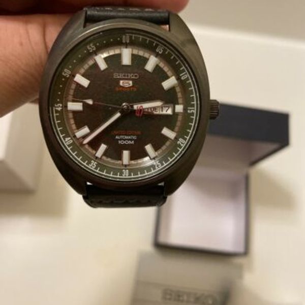 Seiko 5 Sports Turtle Mens Analog Casual Black Band SRPB73J1 ...