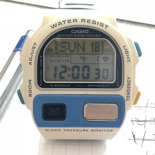 [WTS] Early 1990s Casio BP100 Blood Pressure / Pulse, 42MM | WatchCharts