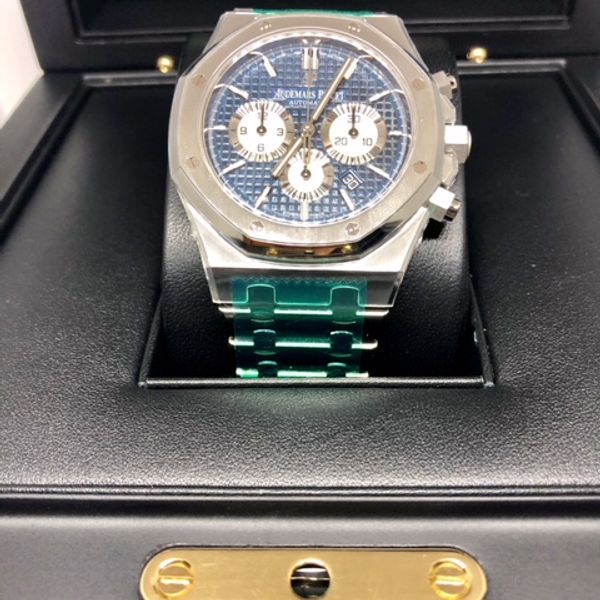 FS: Audemars Piguet 26331st Blue Dial Fully Stickered Royal Oak ...