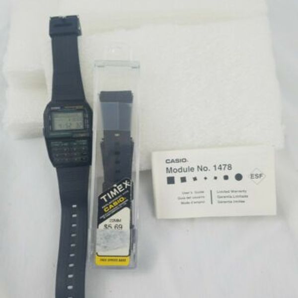 Casio DataBank 300 Calculator Men's Wrist Watch - Black 1478 DBC-310 ...