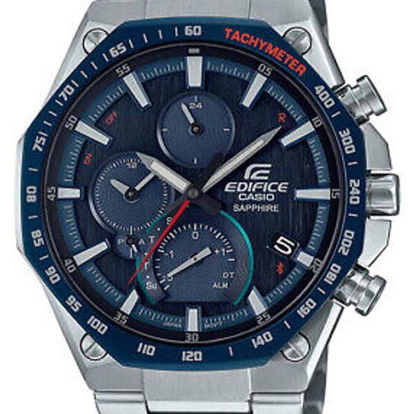 CASIO EDIFICE EQB-1100XYDB-2AJF Blue Flat Bluetooth Men's Watch New in ...