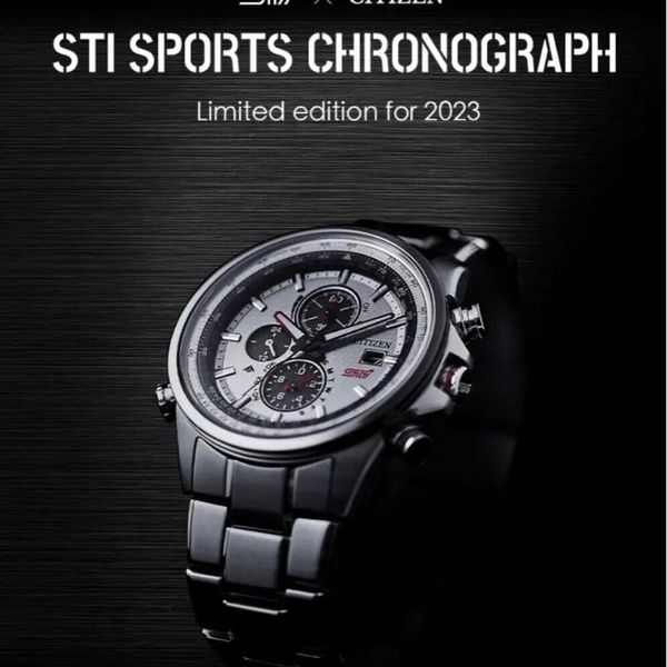 CITIZEN × STI SPORTS CHRONOGRAPH Limited edition for 2023 SUBARU ...