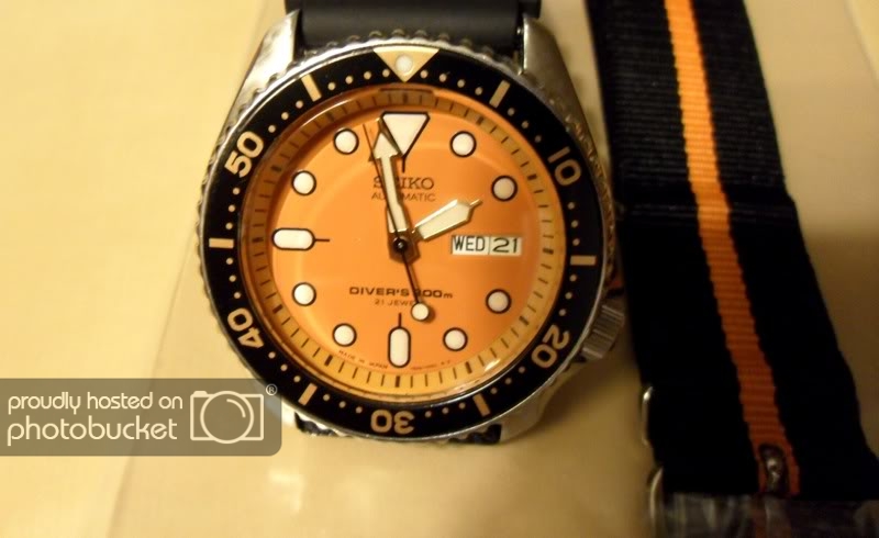 FS: SKX011J Orange Seiko Diver SOLD | WatchCharts Marketplace