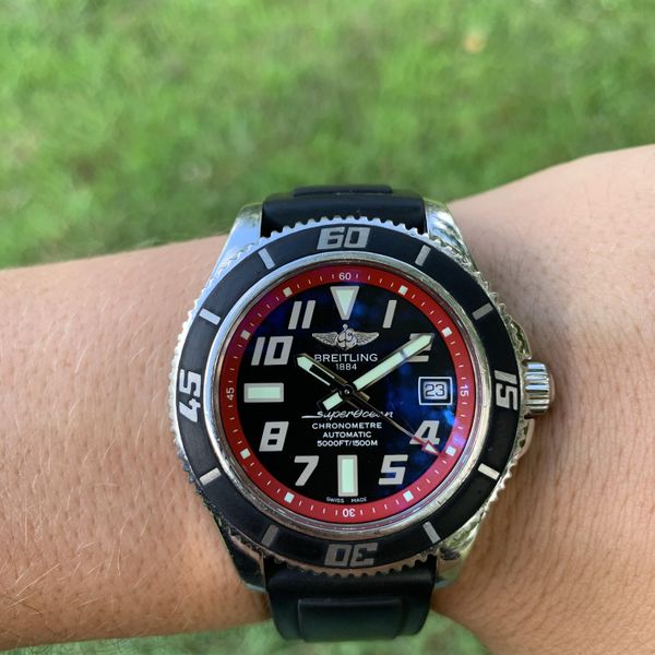 Breitling Superocean 42 Dive Watch — Red Dial | WatchCharts