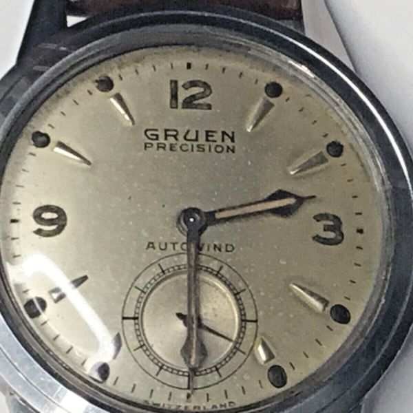 Vintage Gruen Precision Autowind Automatic Watch Swiss - Project Parts ...