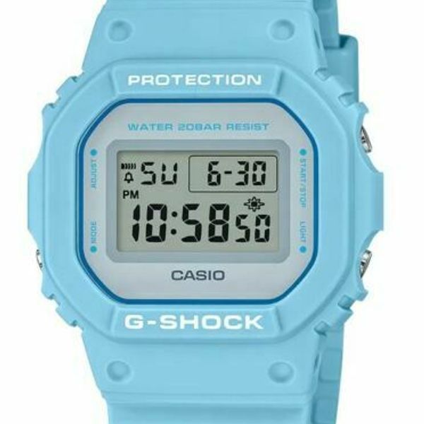 New Casio G-Shock Pastel Color Series Baby Blue Watch DW5600SC-2 ...