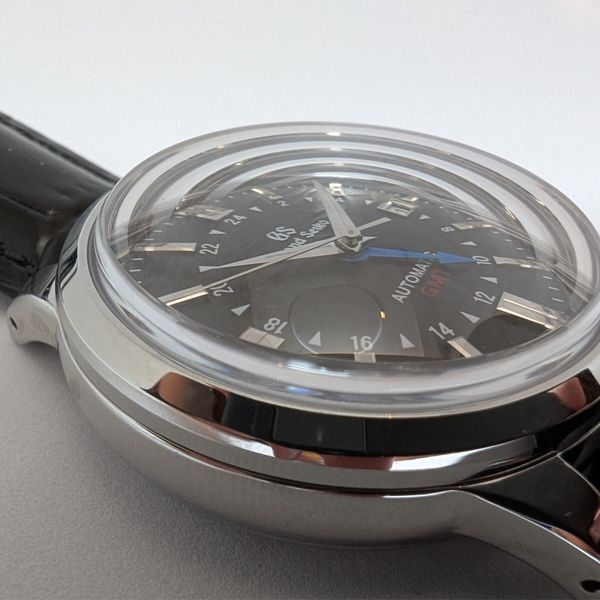 Seiko Mod "GS" Dress Watch Luxury GMT Black Serrated NH34 Automatic ...