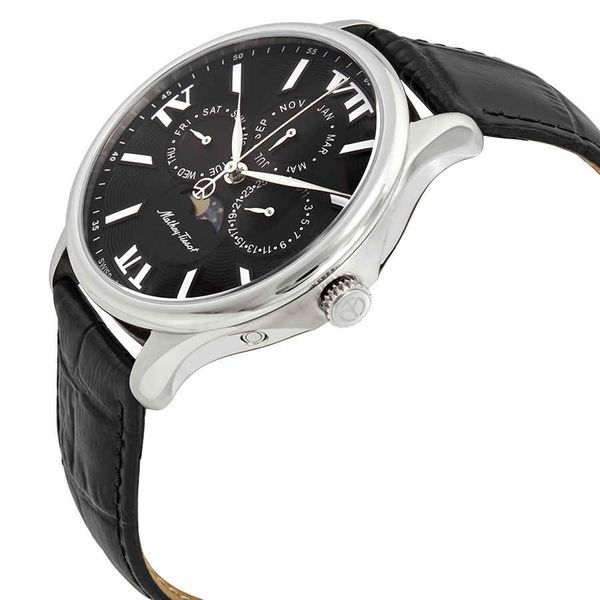 Mathey-Tissot Edmond Moon Phase Black Dial Men's Watch H1886RAN ...