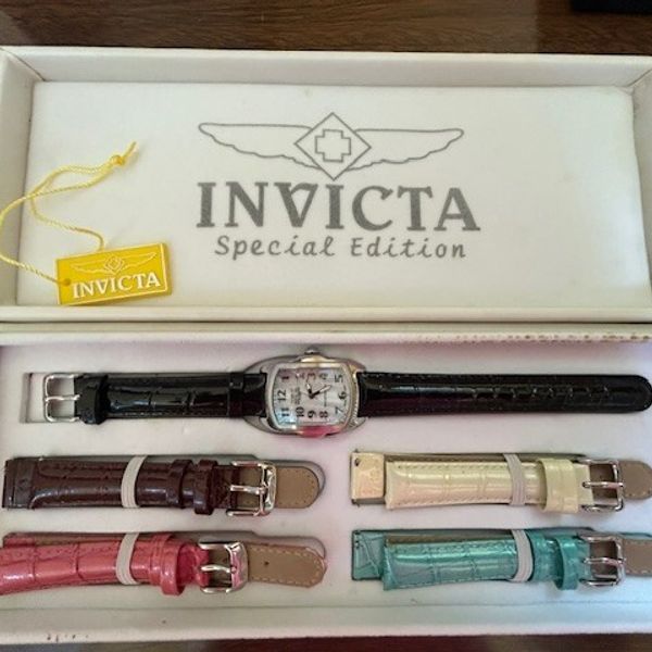 Invicta Special Edition Watch w /Mother of Pearl Face & Trinite Glow ...
