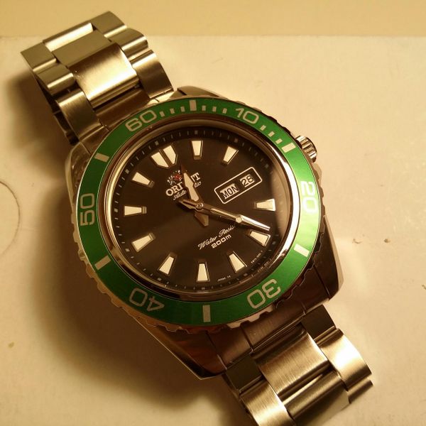 For Sale: Orient Mako XL green bezel | WatchCharts Marketplace
