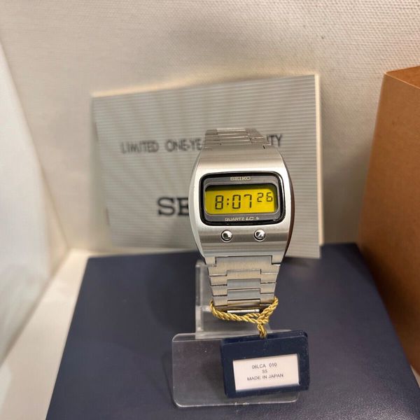Seiko 0624-5000 Lemon Face Quartz LCD Watch.. | WatchCharts Marketplace