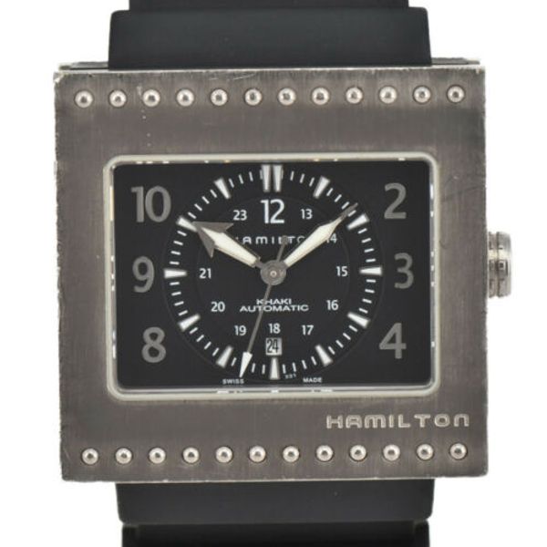 Auth HAMILTON H795150 Khaki Code Breaker Automatic Men's Watch C#86219 ...